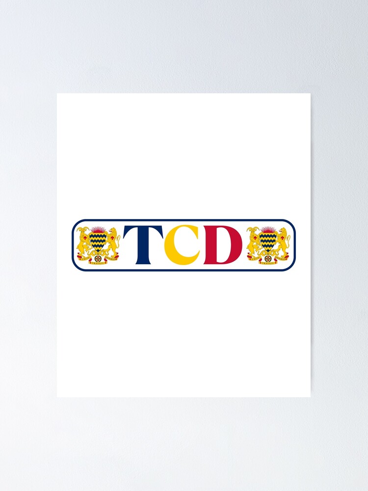 "TCD 3 Letter Code Chad" Poster for Sale by FedSherDesign | Redbubble