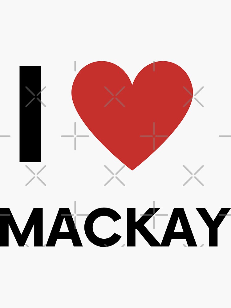 "I Love Mackay" Sticker by melbournegirl | Redbubble