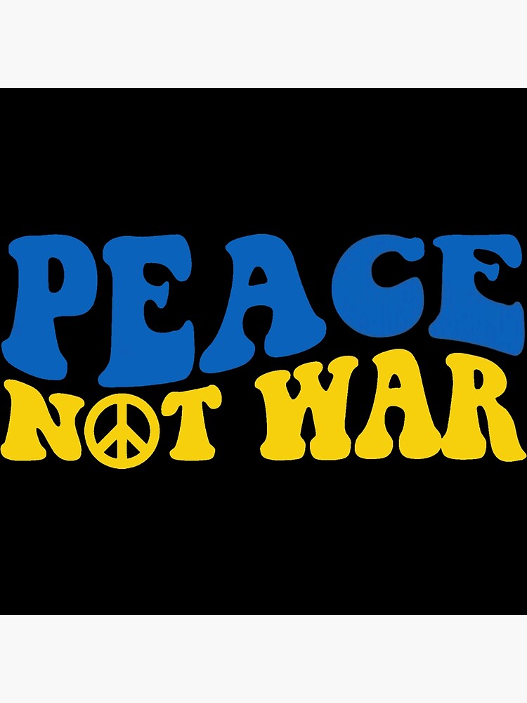 "peace not war logo" Poster for Sale by amerukene | Redbubble