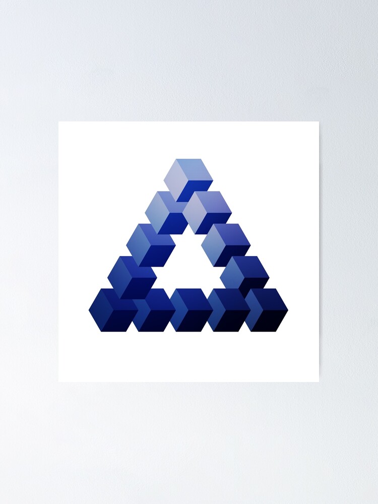 "The Impossible Triangle" Poster for Sale by John Longtin | Redbubble