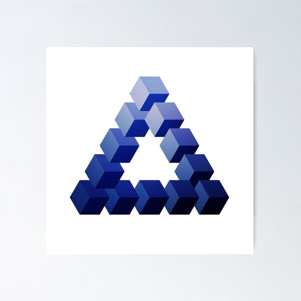 "The Impossible Triangle" Poster for Sale by John Longtin | Redbubble