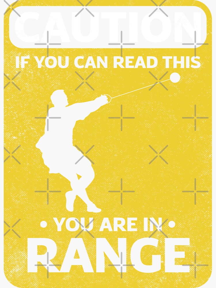 "Track and Field Hammer Throwing Thrower Evolution" Sticker for Sale by ...