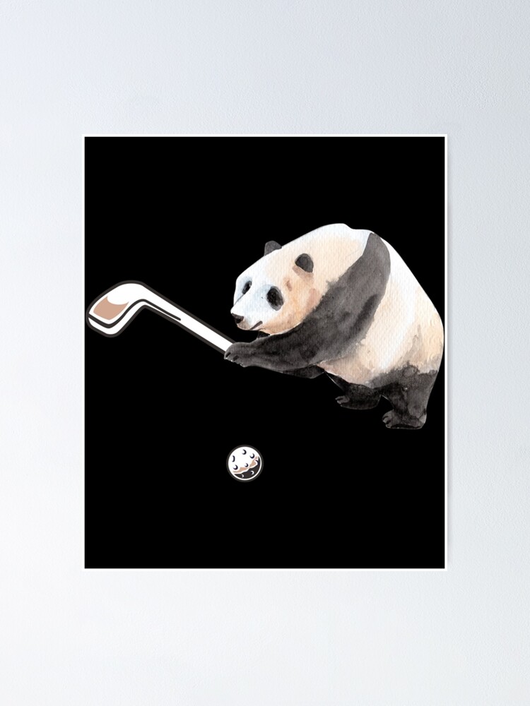 "Golfing animals Cool Panda Playing Golf " Poster for Sale by ...