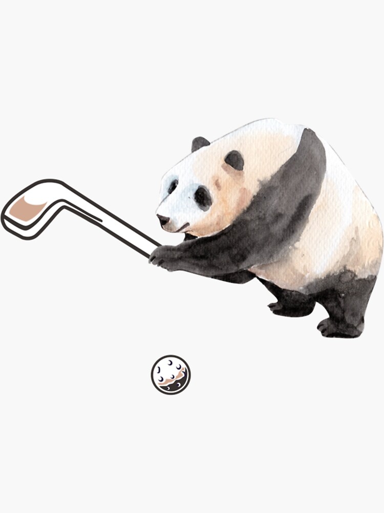 "Golfing animals Cool Panda Playing Golf " Sticker for Sale by ...