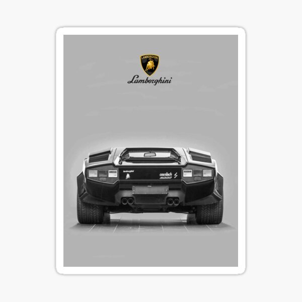 "Countach 80s" Sticker by Carlosewitt | Redbubble