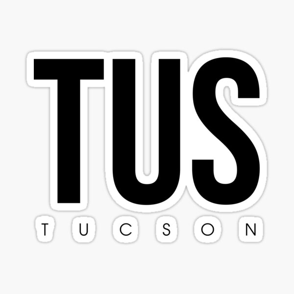 "TUS - Tucson Airport Code" Sticker by CartoCreative | Redbubble