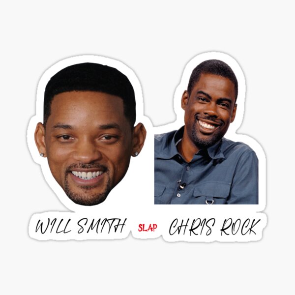 "WILL SMITH SLAP CHRIS ROCK,OSKARS 2022, " Sticker by HadleyEllis ...