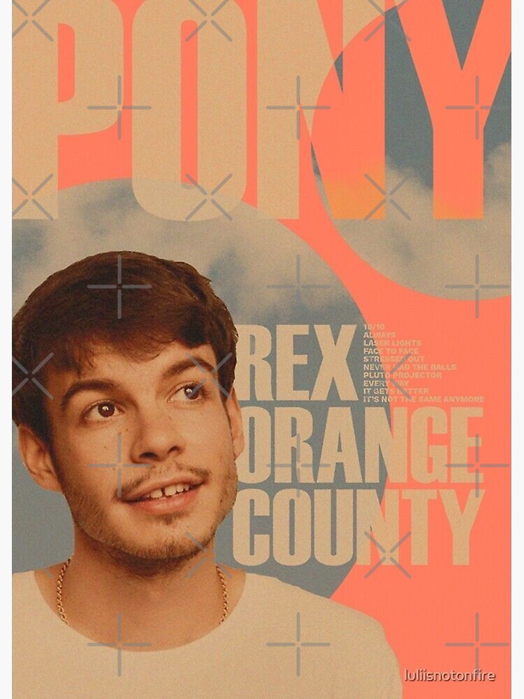 "pony rex orange county - album" Sticker for Sale by jeffreysvervi ...