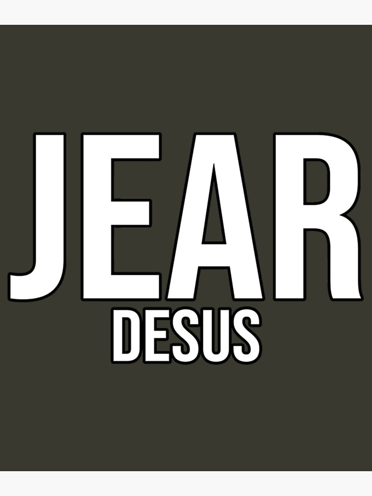 " JEAR DESUS brandon farris white" Poster for Sale by ErinBruce99 ...
