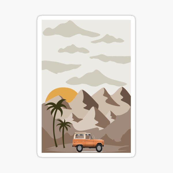 "desert exploring" Sticker by NguyenColors | Redbubble