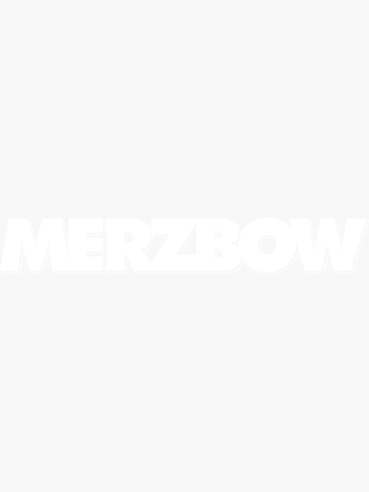 "MERZBOW PROMOTION MAN " Sticker by RayKrajcik | Redbubble