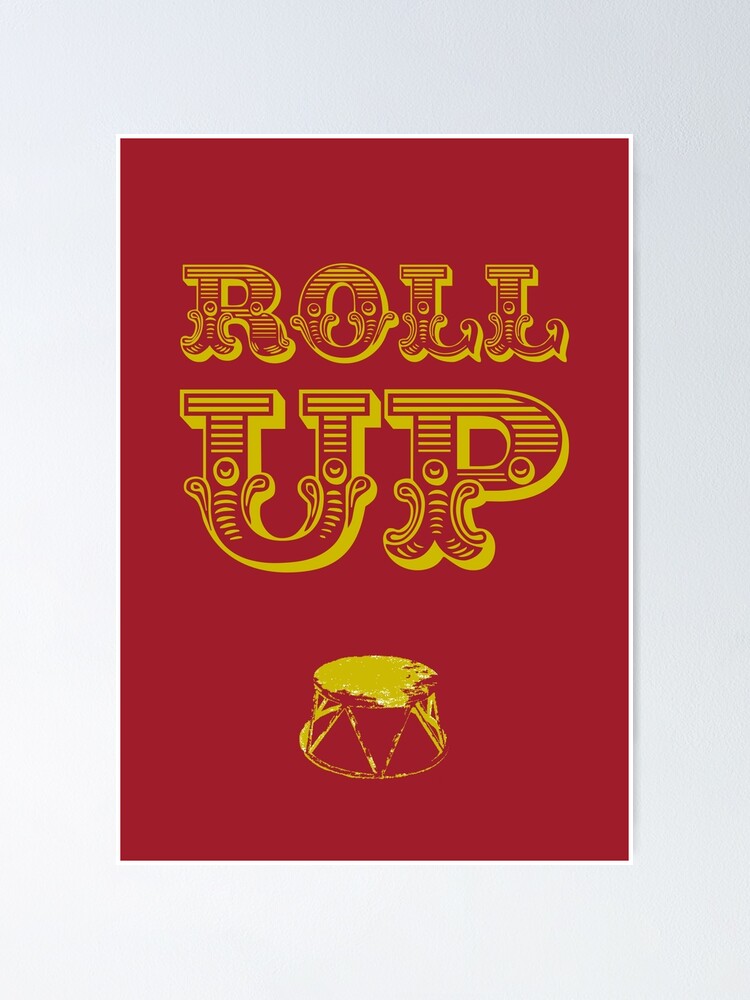 "Roll Up - Circus (Ringmaster stool)" Poster for Sale by mylesskinner ...