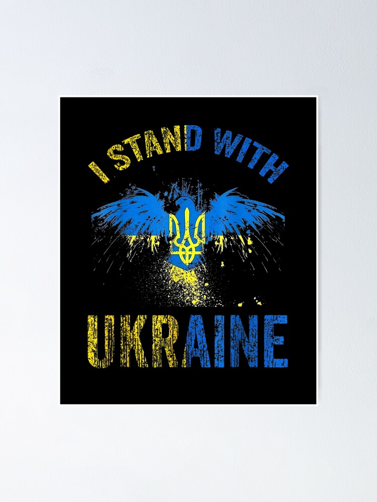 "Support Ukraine Ukrainian Flag" Poster for Sale by vrilova95 | Redbubble