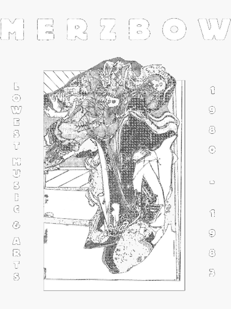 "MERZBOW PROMOTION MAN " Sticker by RayKrajcik | Redbubble