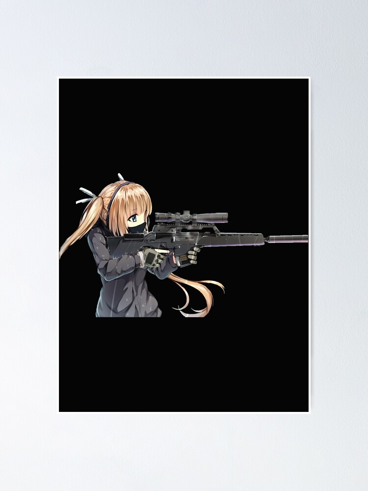 Póster «Anime Gun, Anime Arma de fuego Arma Chicas con armas Personaje ...