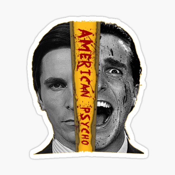 "American Psycho_ Horror Movie" Sticker by egbne-0 | Redbubble