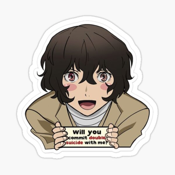 "Dazai osamu funny" Sticker for Sale by Kawabijutsu21 | Redbubble