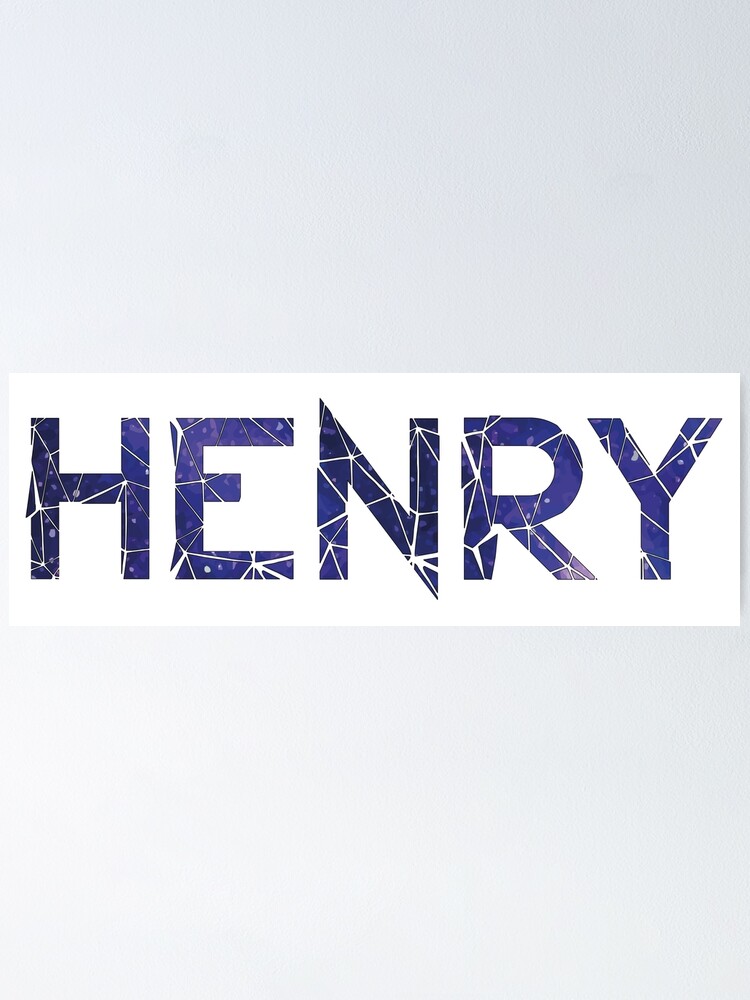 "HENRY Name I - My name is HENRY - typography name - Galaxy Vibe ...