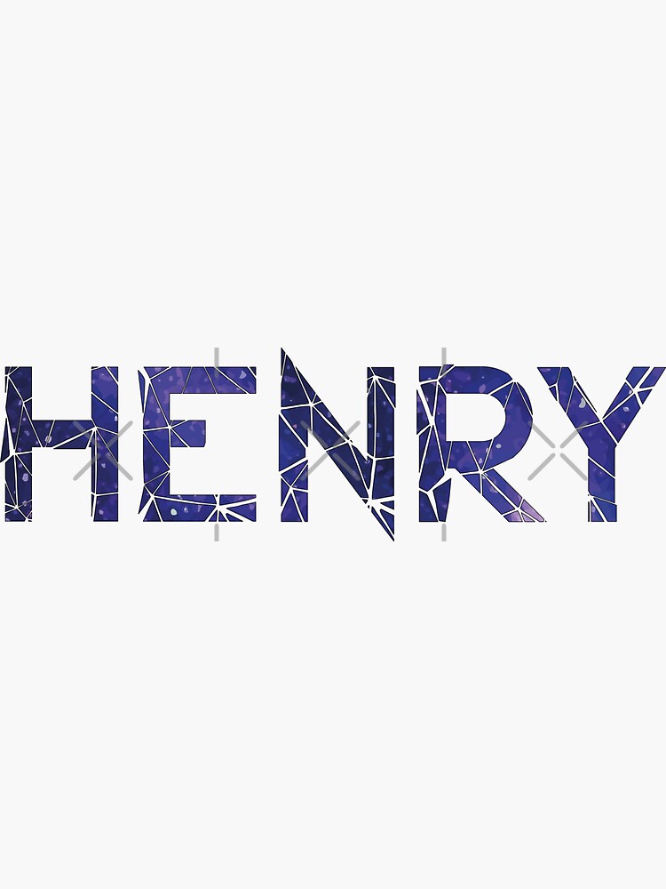 "HENRY Name I - My name is HENRY - typography name - Galaxy Vibe ...