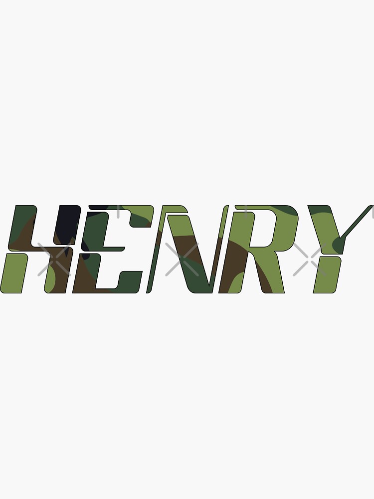 "HENRY Name III - My name is HENRY - typography name - Camo Vibe ...