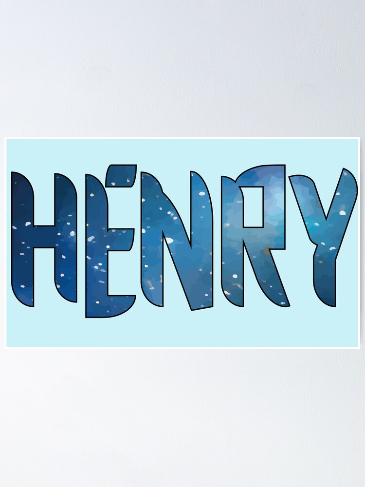 "HENRY Name IV - My name is HENRY - typography name - Galaxy Vibe ...