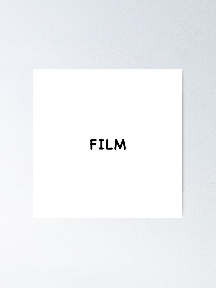 "Simple Film Crew Logo" Poster for Sale by rowan-elsbury | Redbubble