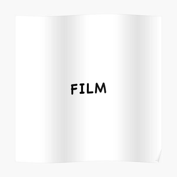 "Simple Film Crew Logo" Poster for Sale by rowan-elsbury | Redbubble