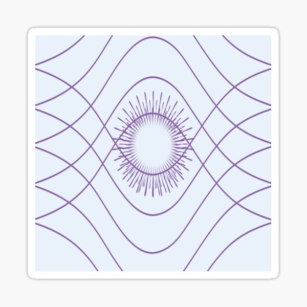 "Curved Lines Design" Sticker by TumTab | Redbubble