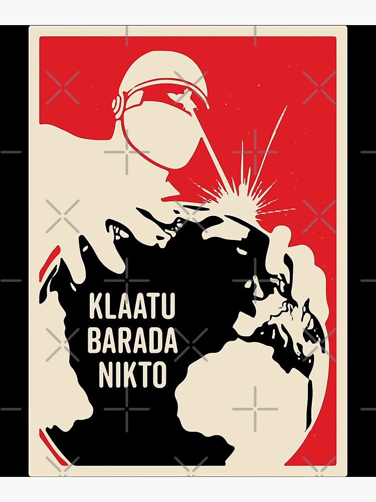 Póster «Investigación La vida en los planetas Abundante Klaatu Barada ...