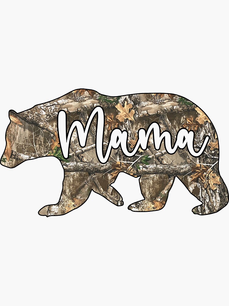 "Womens Mama Bear Hunting Mother's day" Sticker by Oliveredw | Redbubble