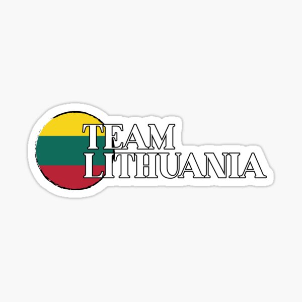 "Team Lithuania" Sticker for Sale by RayxStuff | Redbubble