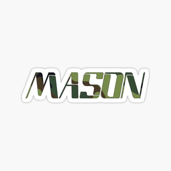 "MASON Name III - My name is MASON - typography name - Camo Vibe ...