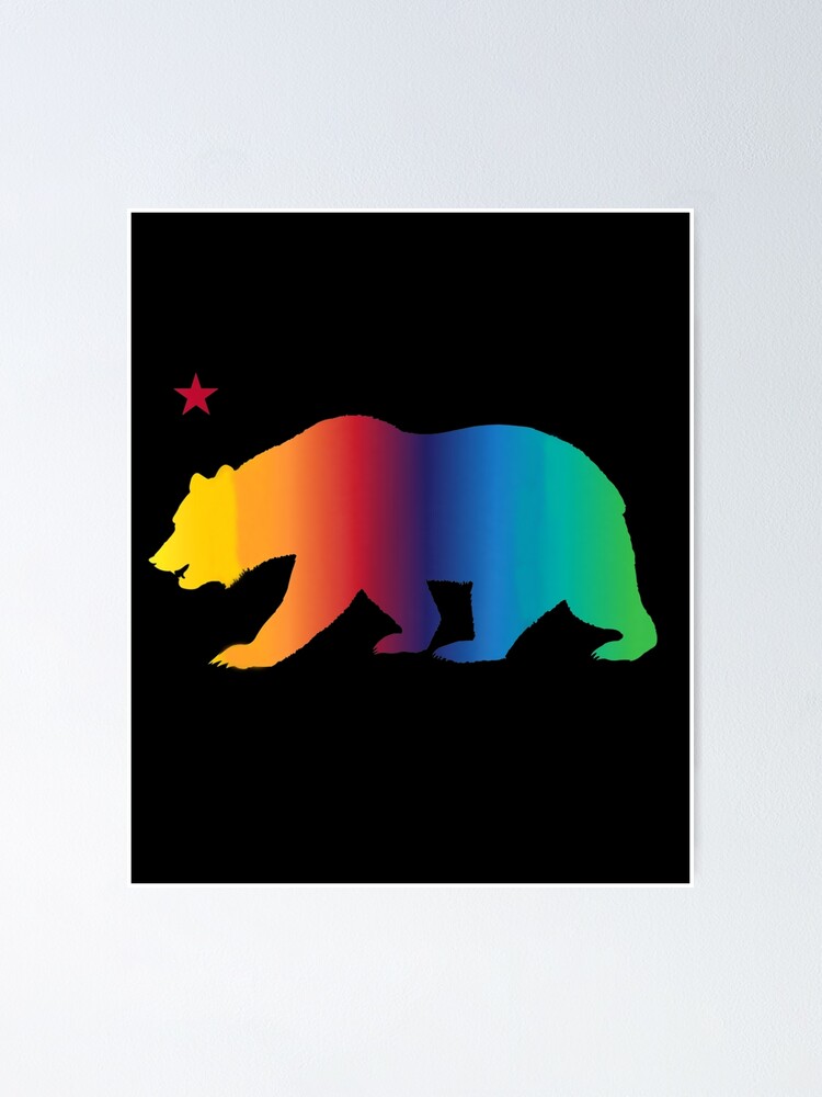 "Bear Rainbow LGBT Pride Month 2022 LGBTQ" Poster for Sale by ...