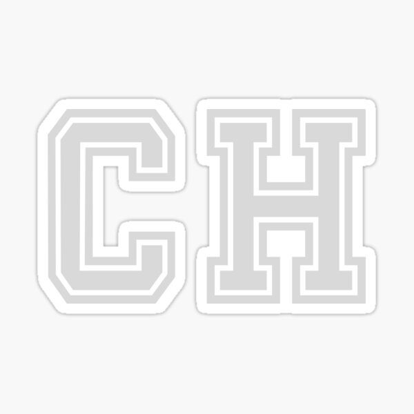 "C.H. Varsity Initials | Varsity Letters | Black And White ...