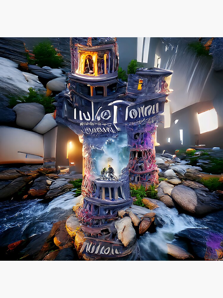 "Mystical Tower of Illusion" Poster for Sale by TheMagicalAIArt | Redbubble