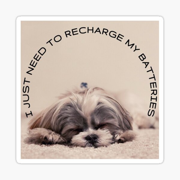 "Recharge yourself!" Sticker by Akshata14 | Redbubble