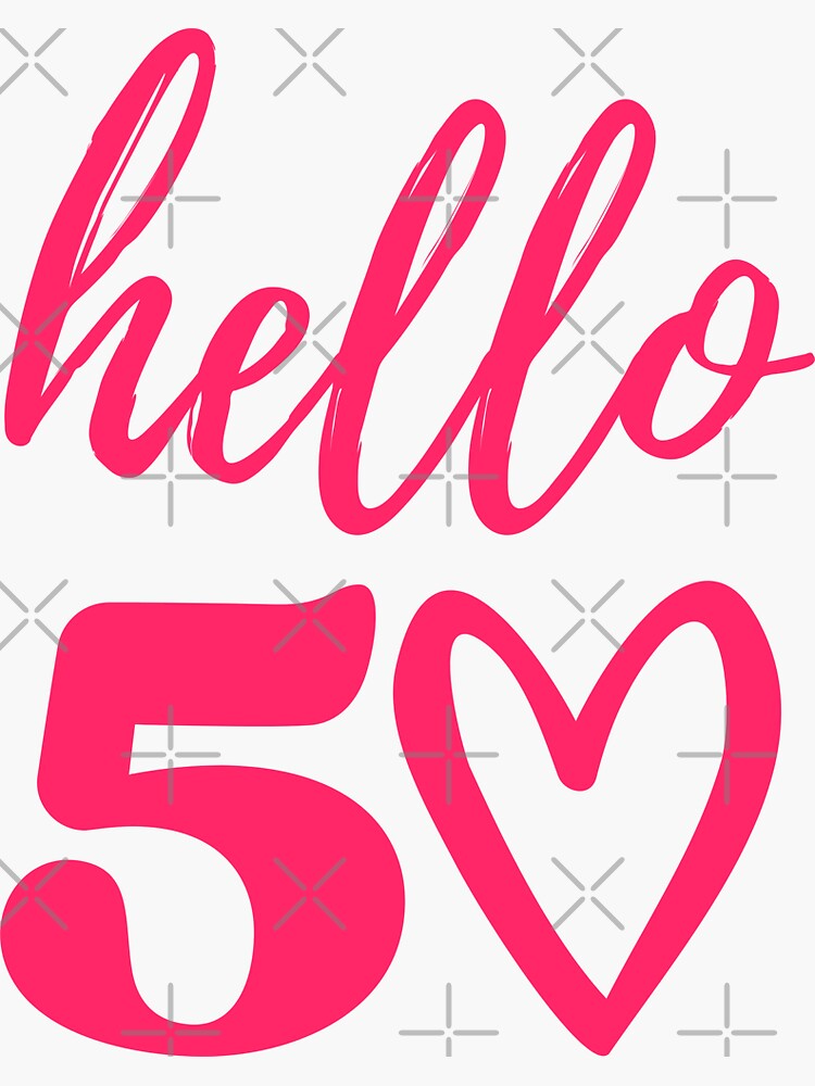 "Hello Fifty Birthday, Hello 50 Birthday, 50th Birthday Gift, 50th ...