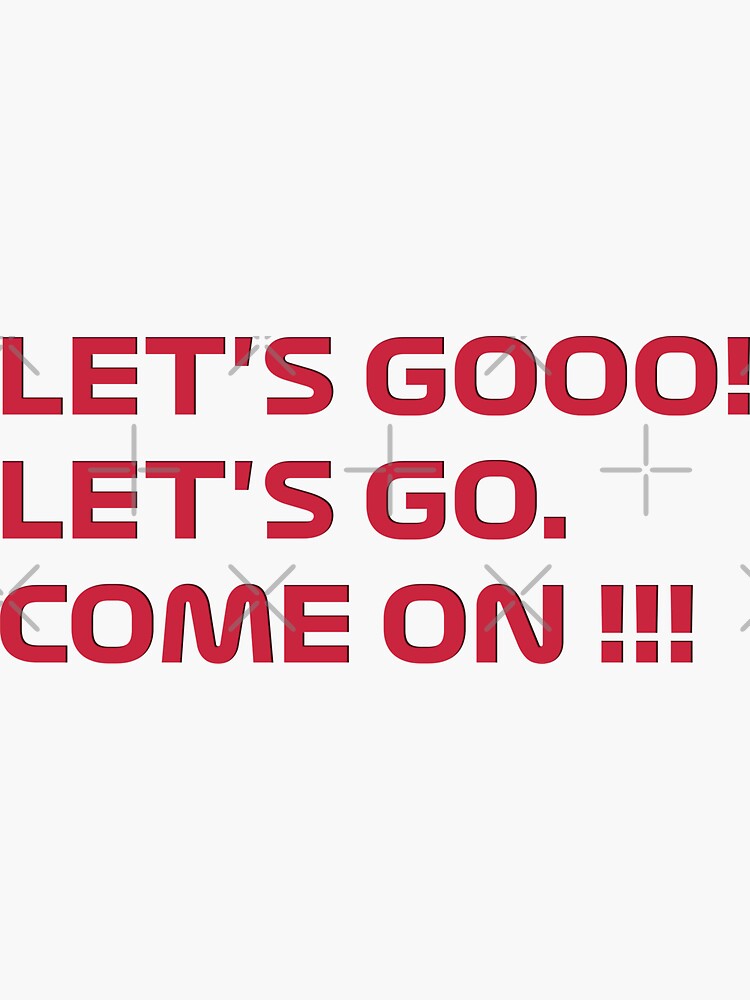 "Let's Go Charles Leclerc Team Radio" Sticker by demhan | Redbubble