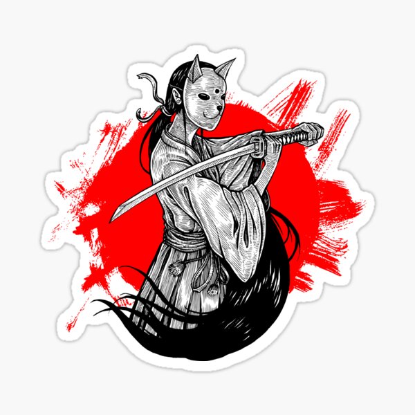 " Anime Cyberpunk samurai" Sticker by Emil1993 | Redbubble