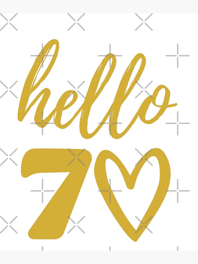"Hallo 70. Geburtstag, Hallo 70. Geburtstag, 70. Geburtstagsgeschenk ...