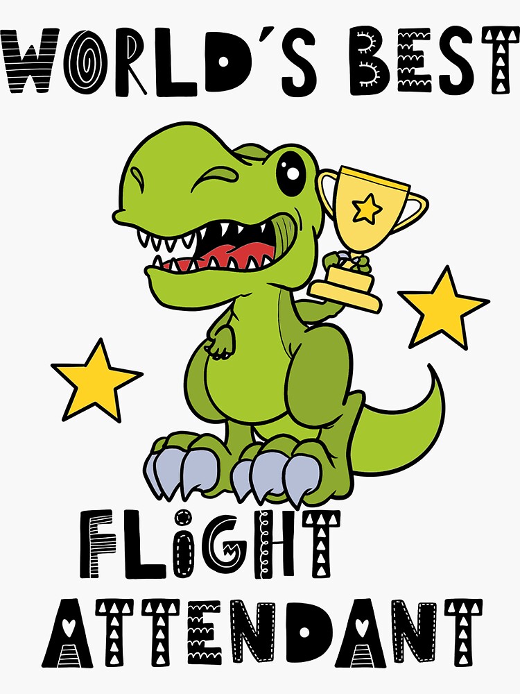 Sticker « Hôtesse De L'air Drôle, Meilleur Hôtesse De L'air Au Monde ...