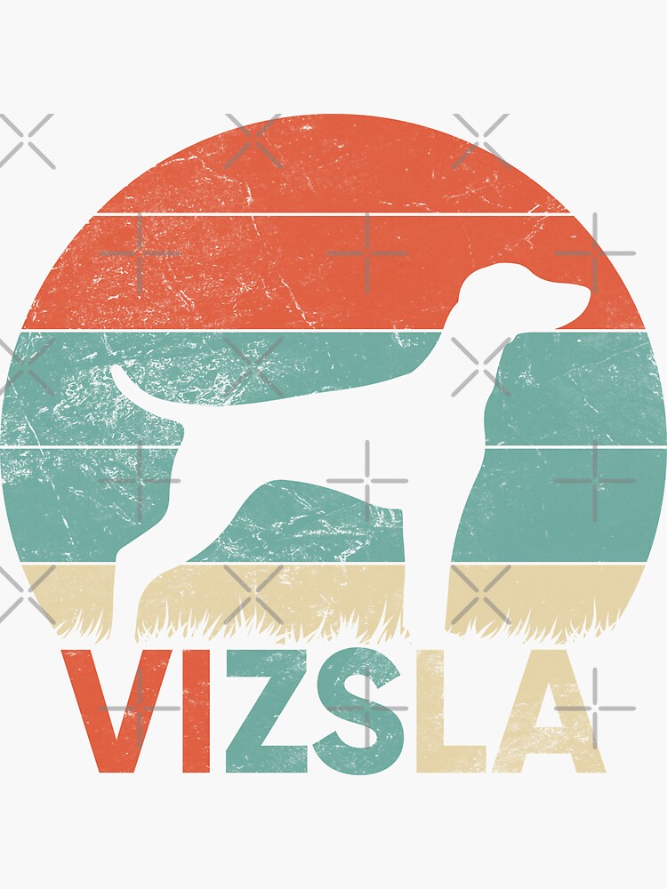 "Vizsla Art │ Vizsla Retro │ Dog Silhouette │ Dog Breed │ Dog Art │ Dog ...