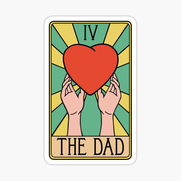 "The Dad Tarot Card" Sticker by isstgeschichte | Redbubble