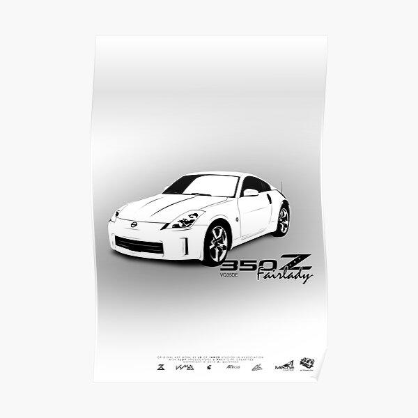"350Z" Poster for Sale by zangetsuBankai | Redbubble