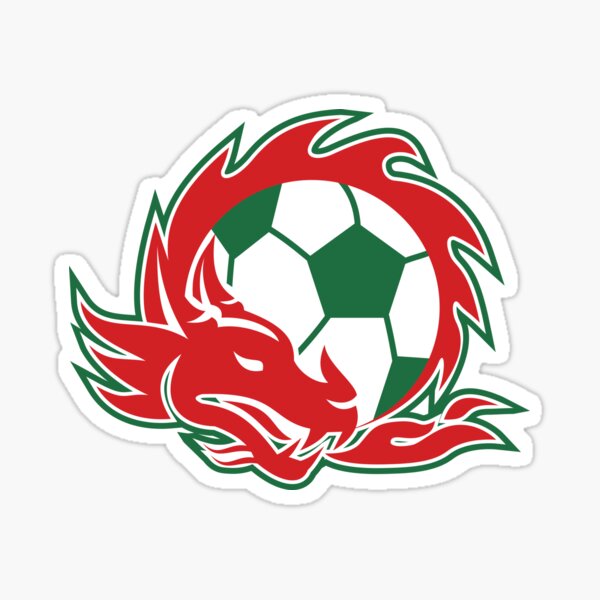 "Welsh football Dragon" Sticker by ThingsAndPrints | Redbubble