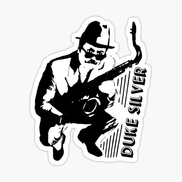 "DUKE SILVER" Sticker by Lavadauels | Redbubble