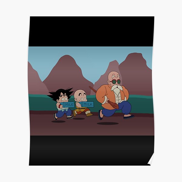 "GOKU KRILLIN AND MASTER ROSHI Classic ." Poster for Sale by ...