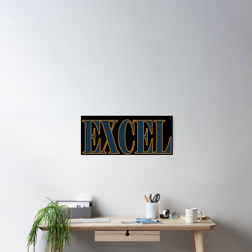 "Excel, Positivity, Inspirational, Motivational, Minimalist, Typography ...