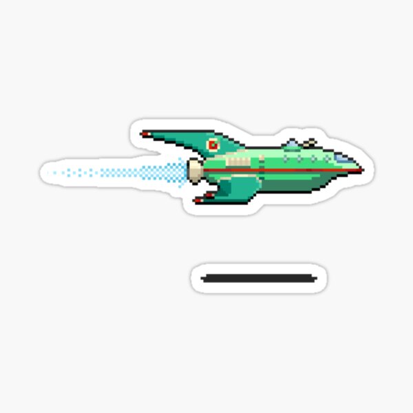 "Space Delivery Ship " Sticker for Sale by CargoThriftsQ | Redbubble