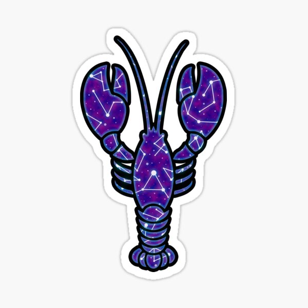 "Cosmic Lobster" Sticker by bonker-jones | Redbubble
